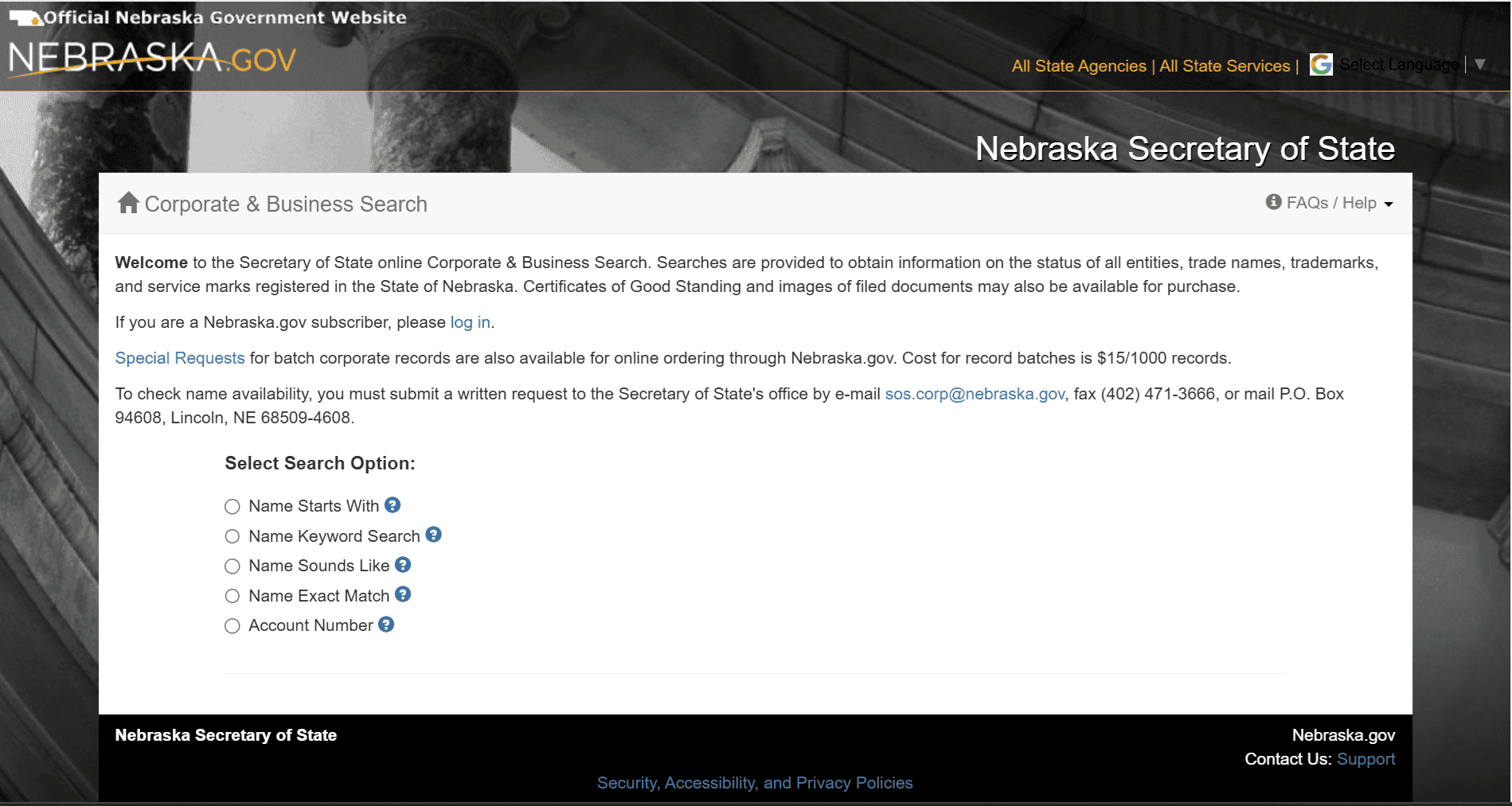 How to Perform a Nebraska Business Entity Search | BusinessAnywhere